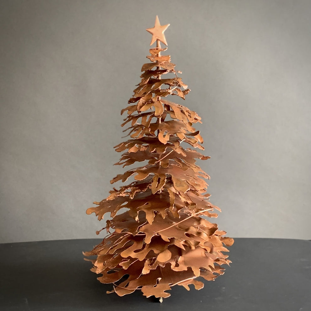 Andy Brinkley Studio 15" Copper Christmas Tree in Natural – New Morning ...