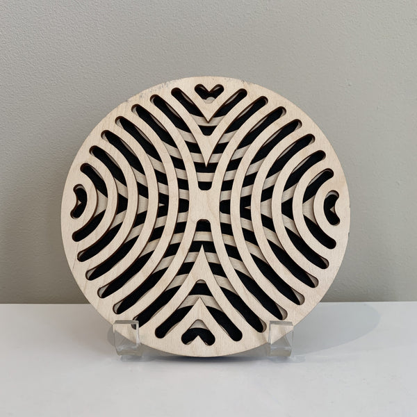 Baltic By Design Wood Trivet (Waves Pattern) – New Morning Gallery