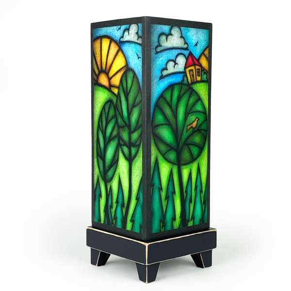 Spooner Creek Mood Lamp House On Hill – New Morning Gallery