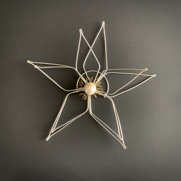 Village Designs Wire Silver Star Tree Topper – New Morning Gallery