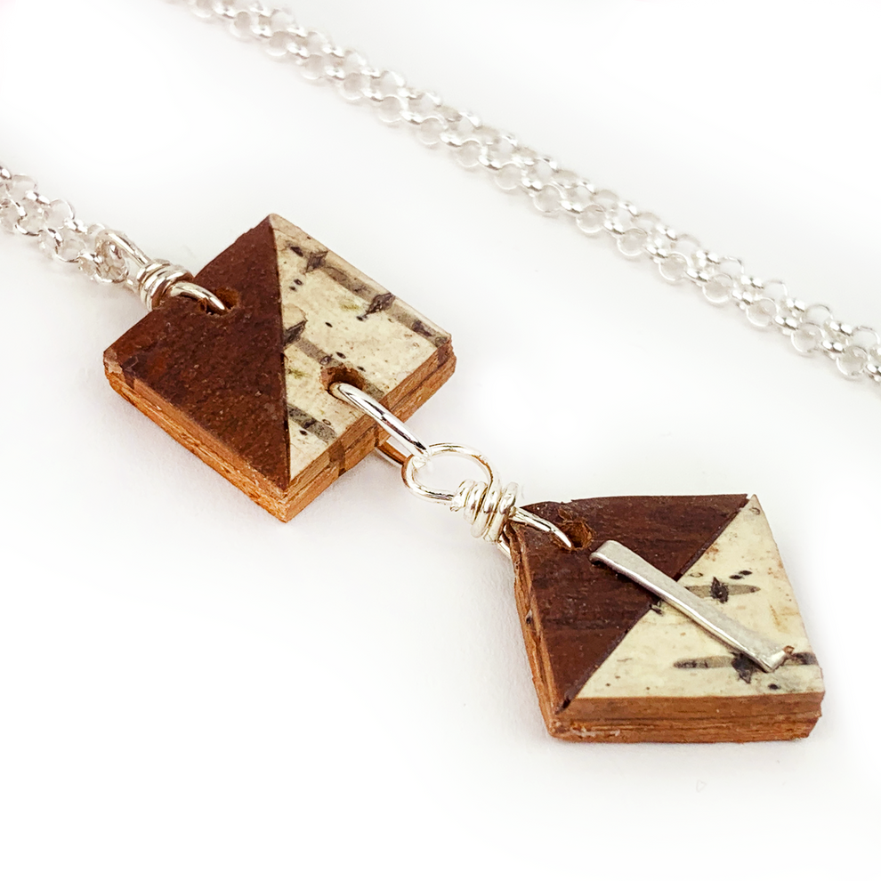 Tessoro Birch Bark Nordic Necklace – New Morning Gallery