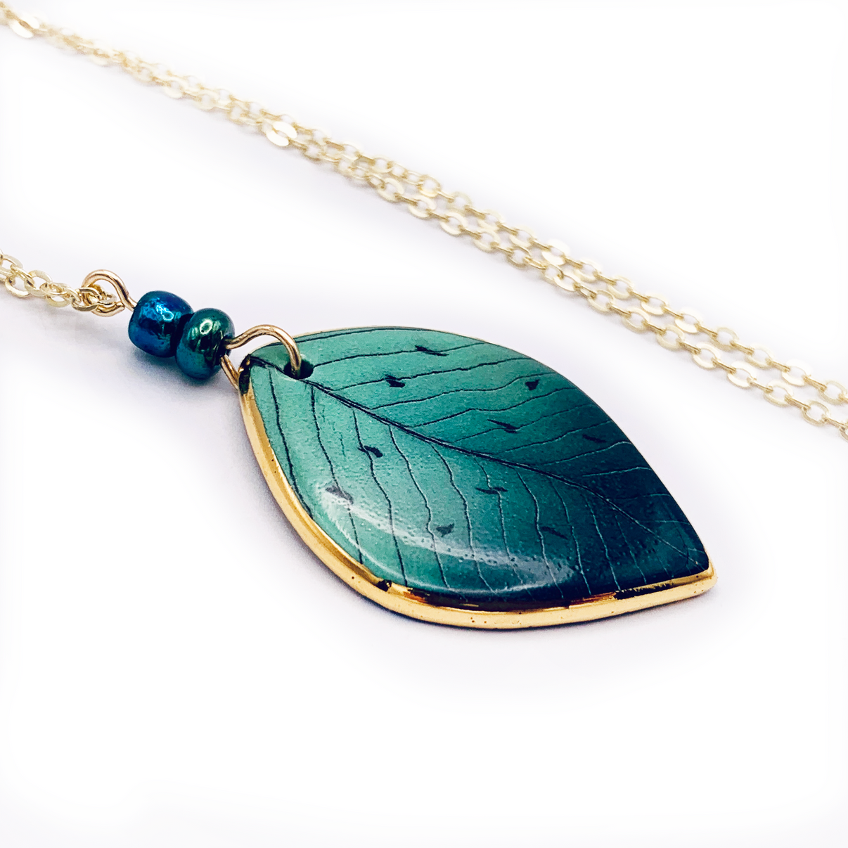 Daaman Green Leaf Necklace – New Morning Gallery
